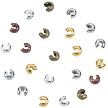 Gold Plated EZ Crimp End Cord Fasteners, Pack of 80 - Walmart.com
