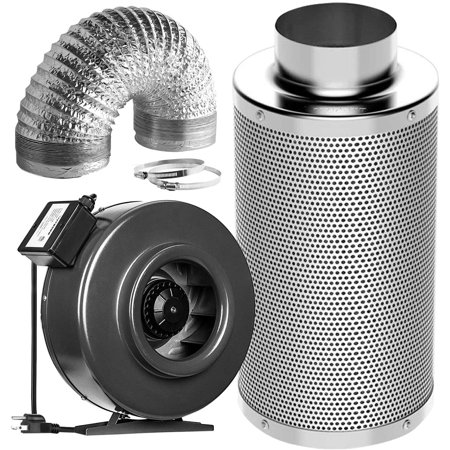 Sepeda Air Filtration Kit: 8 Inch 740 CFM Inline Fan, 8'' Carbon Filter ...