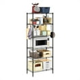 Furinno Wayar 6-Tier Stackable Metal Storage Shelf Rack, 23 x 13 x 59 ...