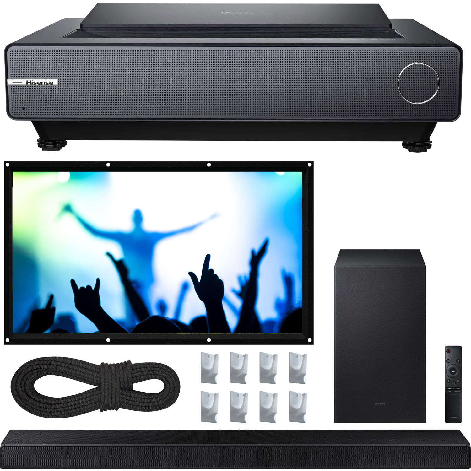 Hisense PX1-PRO 90-130" Ultra Short Throw UST 4K HDR Laser Projector ...