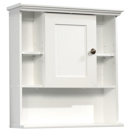 Sauder Storage Utility Peppercorn Wall Mount Medicine Wood Cabinet in ...