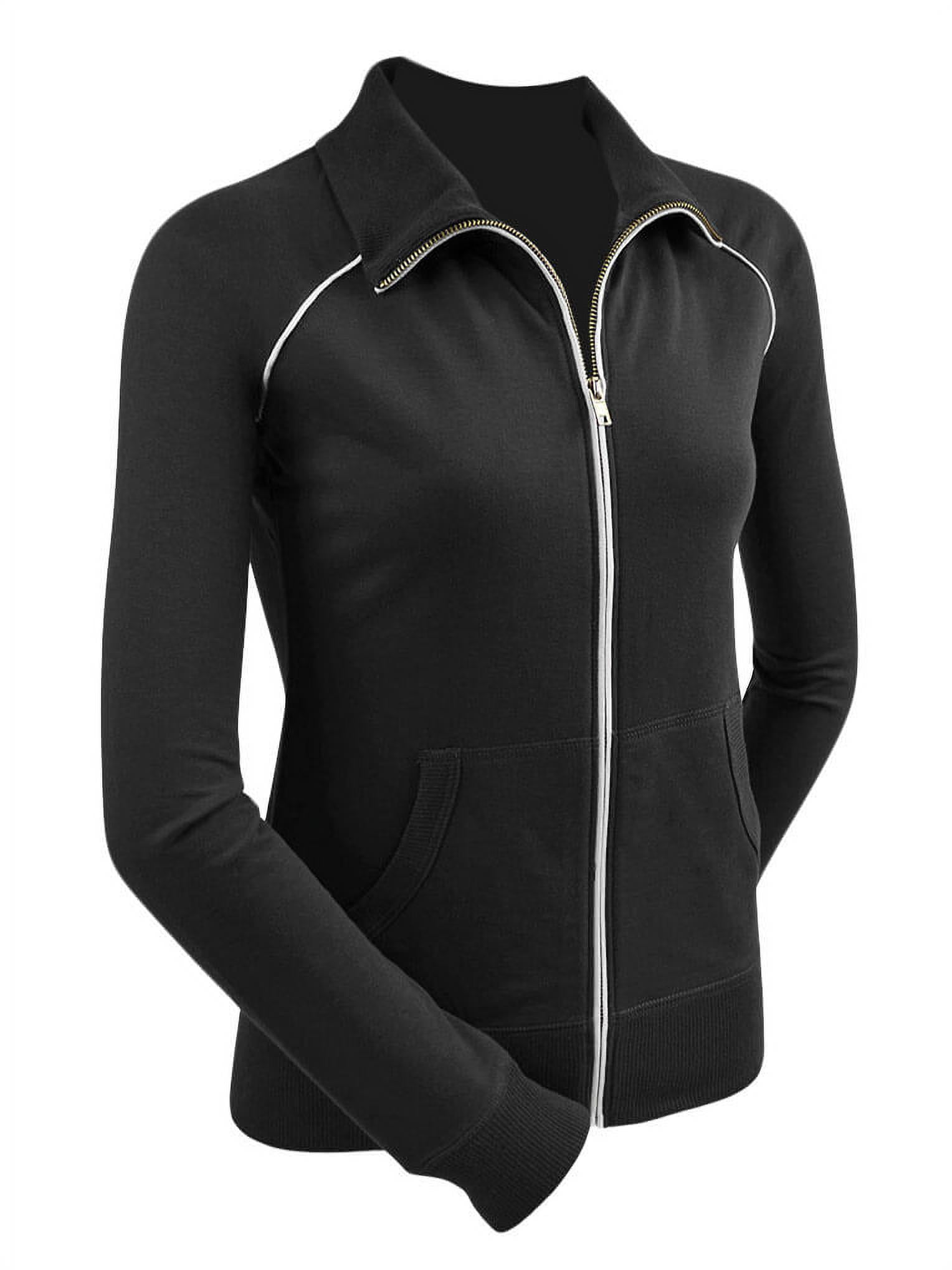 Kavio! Junior Piping Raglan Long Sleeve Jacket Black/White XL - Walmart.com