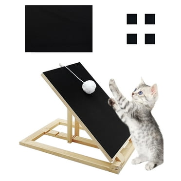 "Hamiledyi Cat Nail File Scratcher Board, Adjustable Wooden Ramp with ...