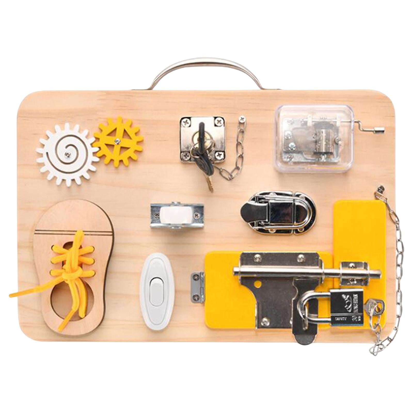 Hand Crank Music Box, Lock and Latch, Universal Wheel & Gears Sensory ...