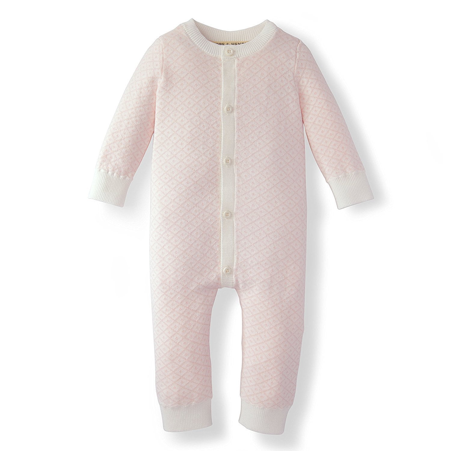 Hope & Henry Layette Light Pink Romper - Walmart.com