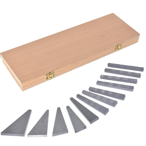 Angle Gauge Block Set 12-Pack Steel with Case, Machinist Angle Plates ...