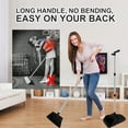 Broom and Dustpan Set, Household Broom with Dustpan Combo Set, 51" Long ...