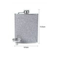 iMucci Stainless Steel Colorful Glitter Hip Flask for Liquor with ...