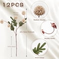 Artificial Small Chrysanthemum Balls Champagne Color Faux Silk Mini ...