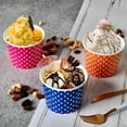 120 Pack 12 oz Disposable Ice Cream Cups, Colored Paper Dessert Bowls ...