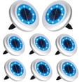 FJSHN-Solar Lights Outdoor,8 Pack Solar Garden Lights for Pathway,Yard ...