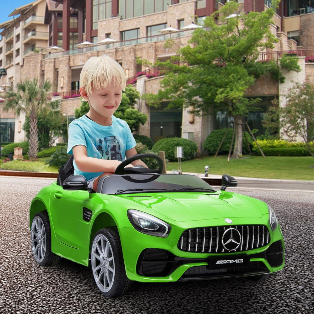 12V Kids Ride On Car Mercedes Benz Licensed Kids Electric Car 2 Seater ...