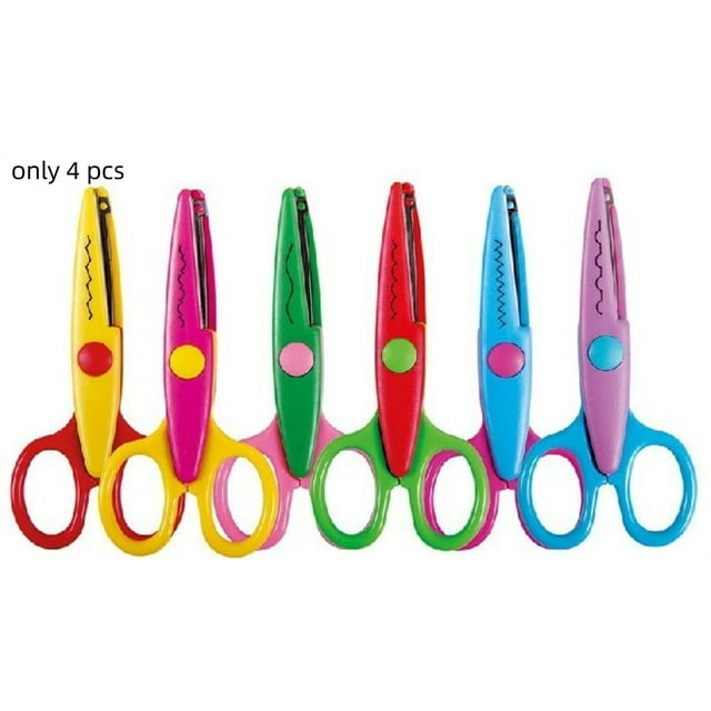 Happon Craft Scissors Decorative Edge, 4 Pack, Zig Zag Scissors ...