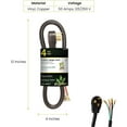 GoGreen Power 4' 4-Wire Range Cord, Black, 27204 - Walmart.com