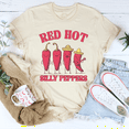 Red Hot Silly Peppers Tee Black Heather S Peachy Sunday T-Shirt ...
