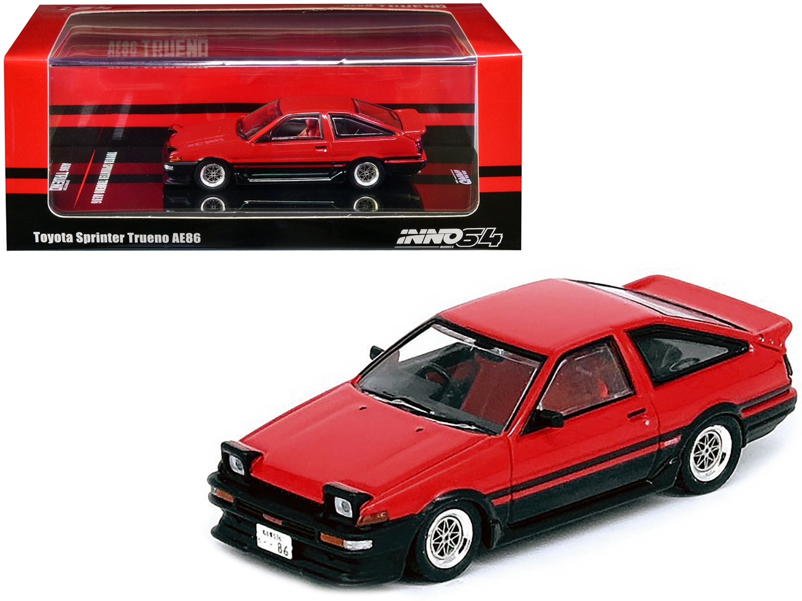 Toyota Sprinter Trueno AE86 RHD (Right Hand Drive) Red and Black with ...