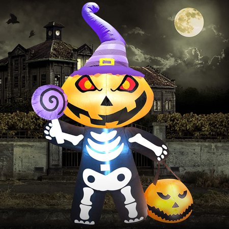 Outdoor Halloween Dtions Inflatables Pumpkin Ghost - 6Ft Halloween ...