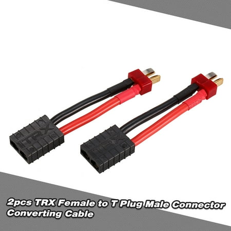 2pcs Female Connector to Male Deans T-Type Plug Ultra Adapter Wire ...