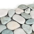 Stone Ten Sea Green Pebble Tile - DIY Backsplash Tile - 10 Pack ...