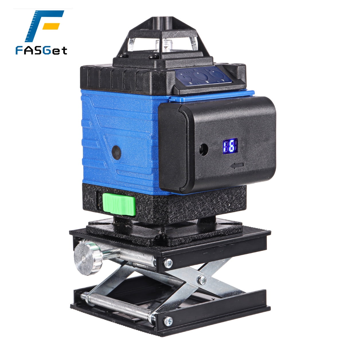 Fasget 16 Line Green Light Laser Level, Auto Self Leveling Rotary Cross ...