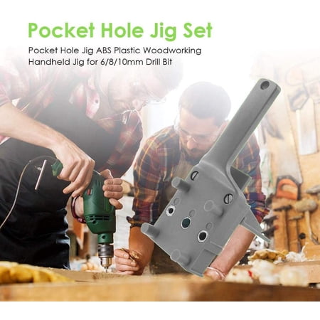 Drill Guide Jig, 6-10mm Plastic Pocket Hole Jig Handheld Woodworking ...