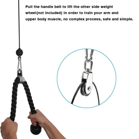 Onever Triceps Rope Set Durable Professional Triceps System Set For Gym ...