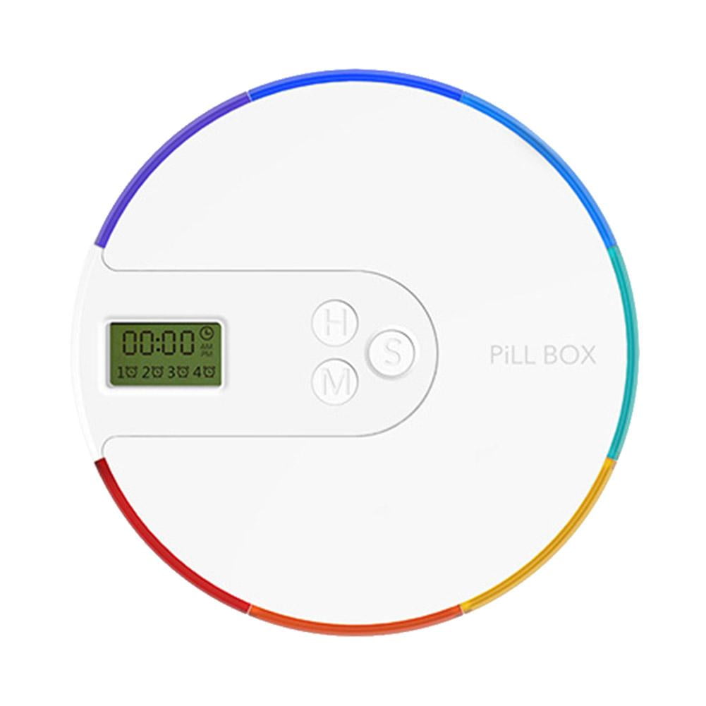 7 Grid Pill Box Alarm DIY Digital Organizer Medicine Timing Reminder ...