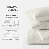 Noble Linens Twin/Twin XL Waffle Textured Down-Alternative Comforter ...