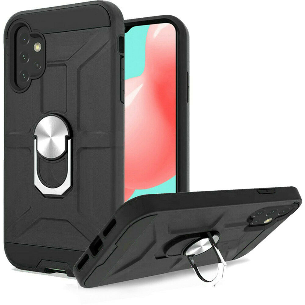 Kaleidio Case For Samsung Galaxy A32 5G [Bumper Shield] Slim Shockproof Armor [Ring Stand ...