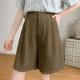 CAIVO Women Plus Size Shorts For Daily And Casual Wear Versatile ...