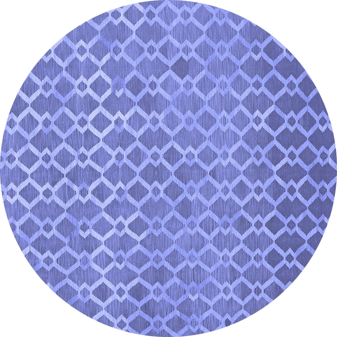 Ahgly Company Indoor Round Abstract Blue Contemporary Area Rugs, 8 ...