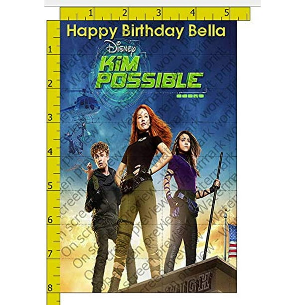 Kim Possible the Movie Image Edible Frosting Cake Topper 1/4 sheet ...