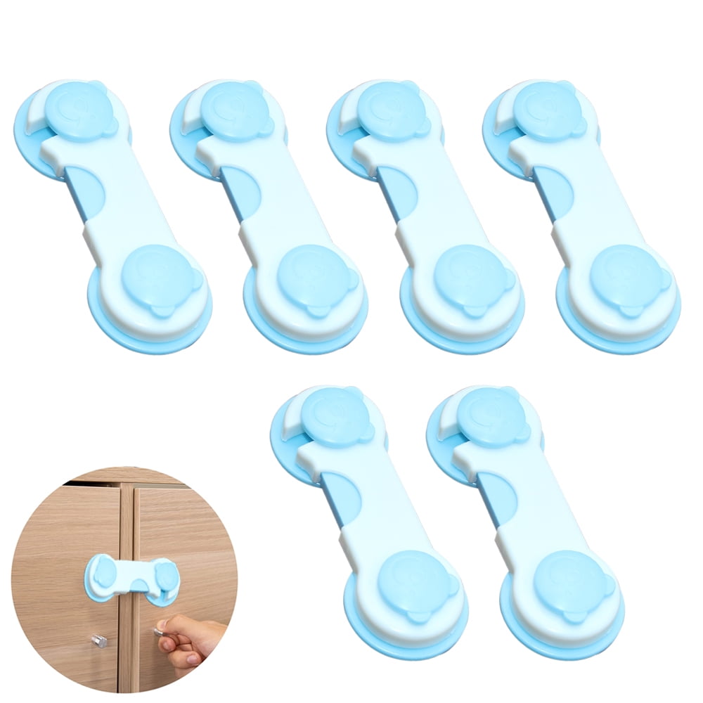 6-piece non drilled baby proof safety lock set for storage rooms ...