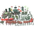 290pcs Strategy Soldiers Armament Playset Kids Toy 4cm Army Men Base ...