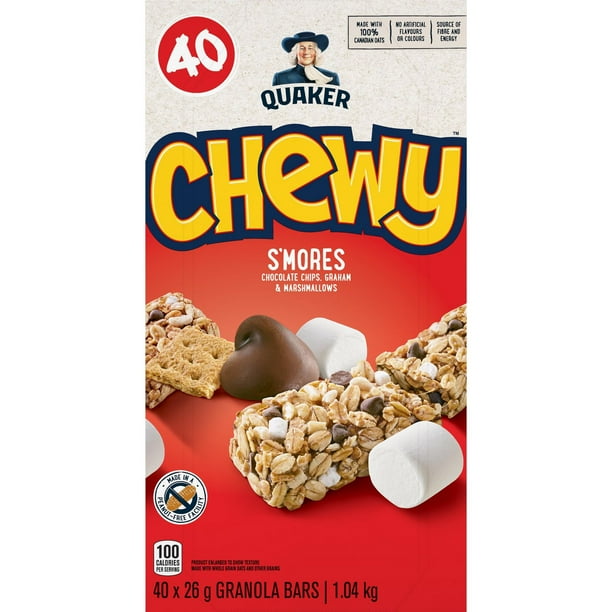 Quaker Chewy Smore's 40ct Granola Bars - Walmart.ca Quaker Chewy Smore's 40ct Granola Bars - Walmart.ca