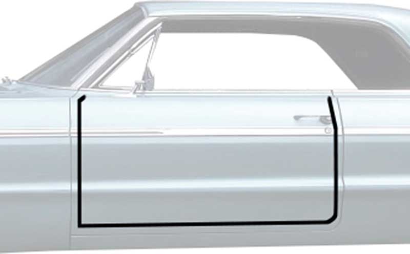 OER Door Frame Weatherstrip Set 1963-1964 Impala Bel Air Biscayne 2 ...