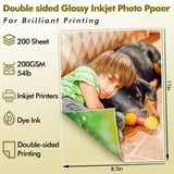 KOALA PAPER Double Sided Glossy Photo Paper 8.5x11, 200 Sheets, 54lb ...