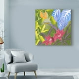 Trademark Fine Art Tropical Monotype V Canvas Art by Carolyn Roth ...