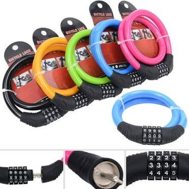 HKEEY Bike Chain Lock, 5-Digit Combination Lock, Resettable Bicycle ...