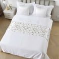 Bed Runner Sparrows Bedding Scarves Soft Decorative Bed Flag Bird Green ...