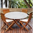Round Tablecloth with Elastic Edge, Waterproof Table Cloth for Round ...