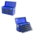 Noble House 20" Steel Portable Tool Box with 3 Drawers & Lock Closure ...
