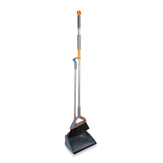 Casabella® Quick N' Easy™ Upright Sweep Set In Graphite/orange, Set ...
