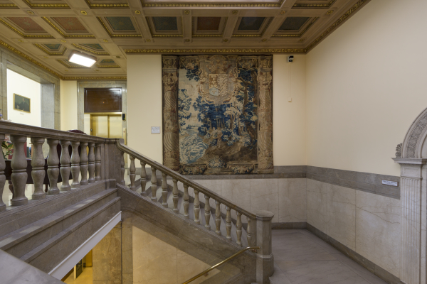 Print: Stairwell At The William H. Welch Medical Library, The Library ...