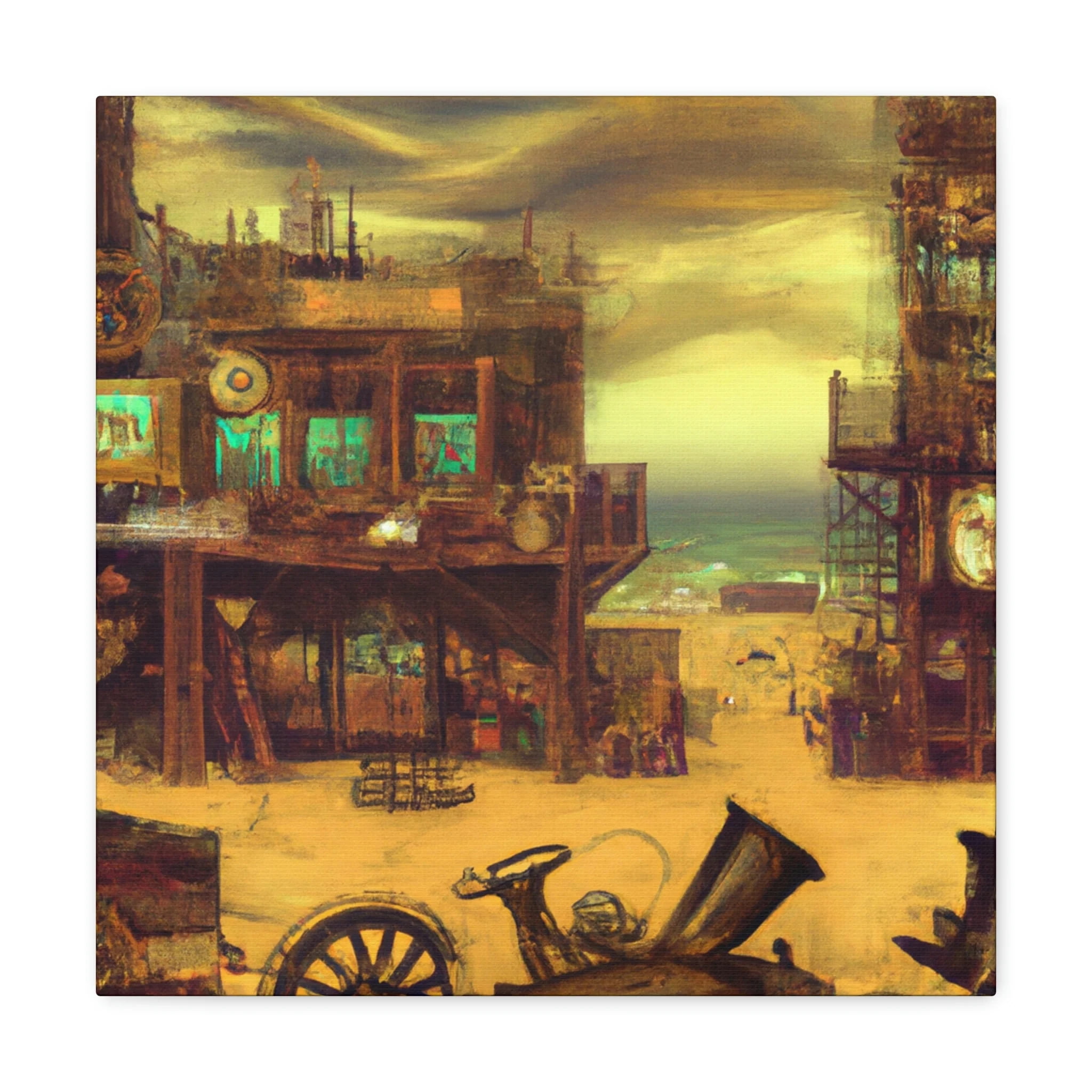 Wheel and Gears Beach - Canvas - Walmart.com