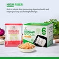 Soeos Konjac Noodles, Shirataki Noodle, 8.8 oz (250 g)*6 Packs, Low ...
