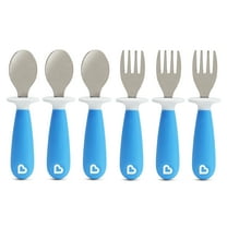 Munchkin® Splash™ Toddler Fork, Knife and Spoon Utensil Set, Blue/Green ...