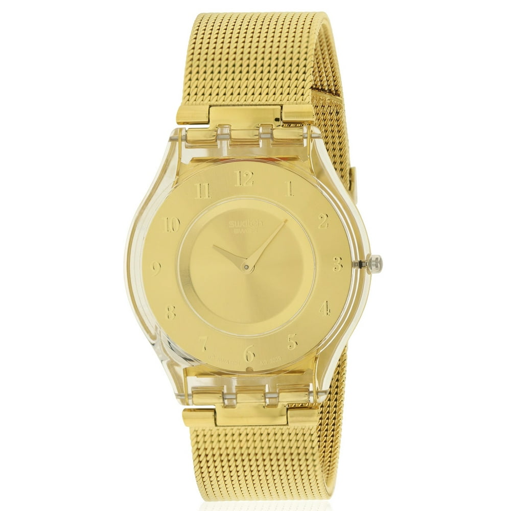 Swatch - Swatch GENEROSITY Gold-Tone Ladies Watch SFK355M - Walmart.com ...