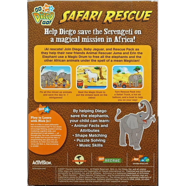 Go Diego Go Safari Rednings Dvd Go Diego Go DVD Set Volume 2 Diego's