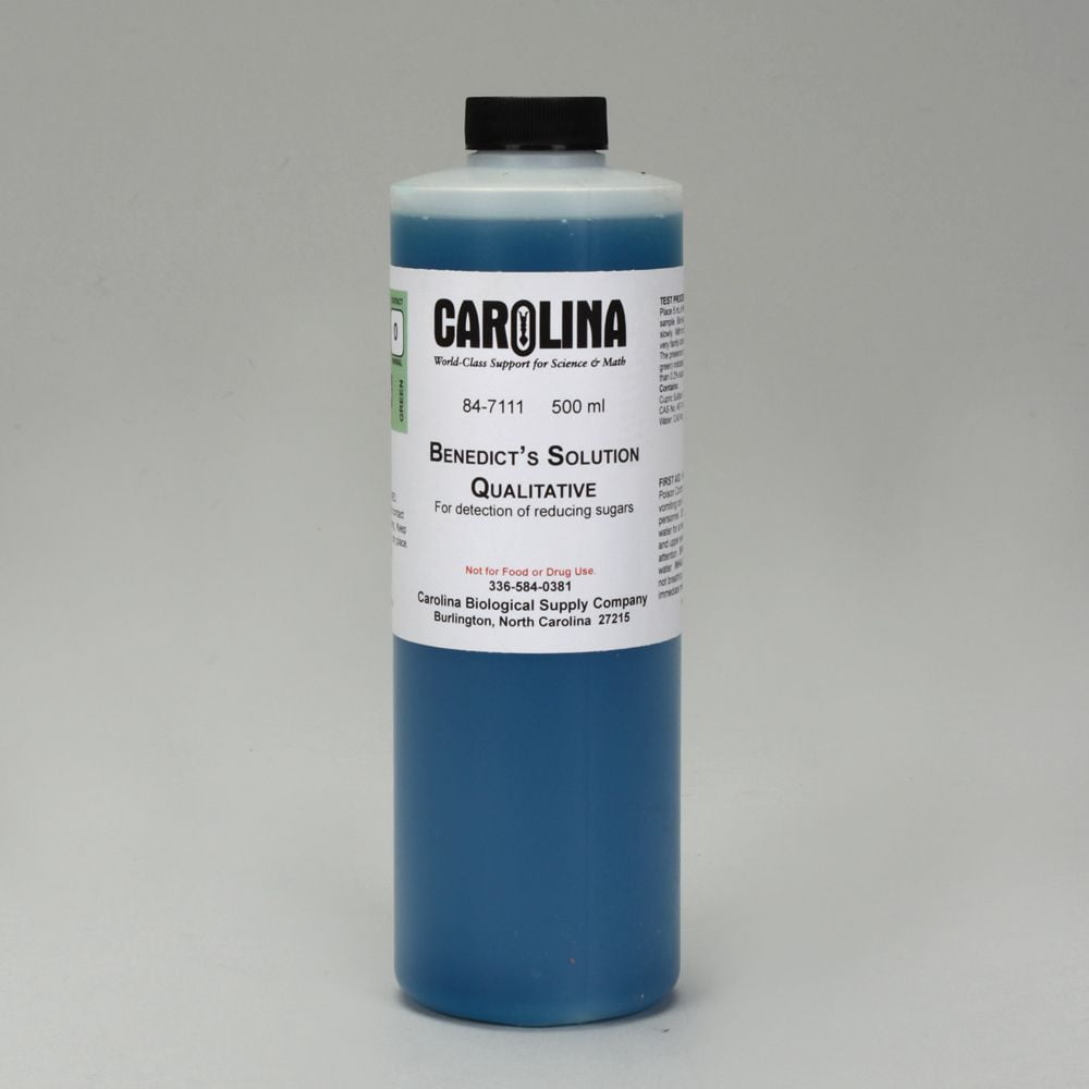 Benedict's Solution, Qualitative, Laboratory Grade, 500 Ml - Walmart.com